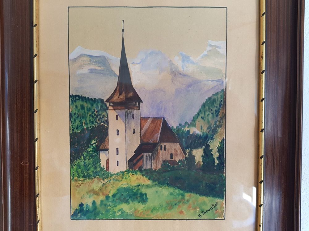 Theurillat Herbert (1896-1987) Aquarelle signée ancienne (Gebraucht) in Tramelan für CHF 49 ...