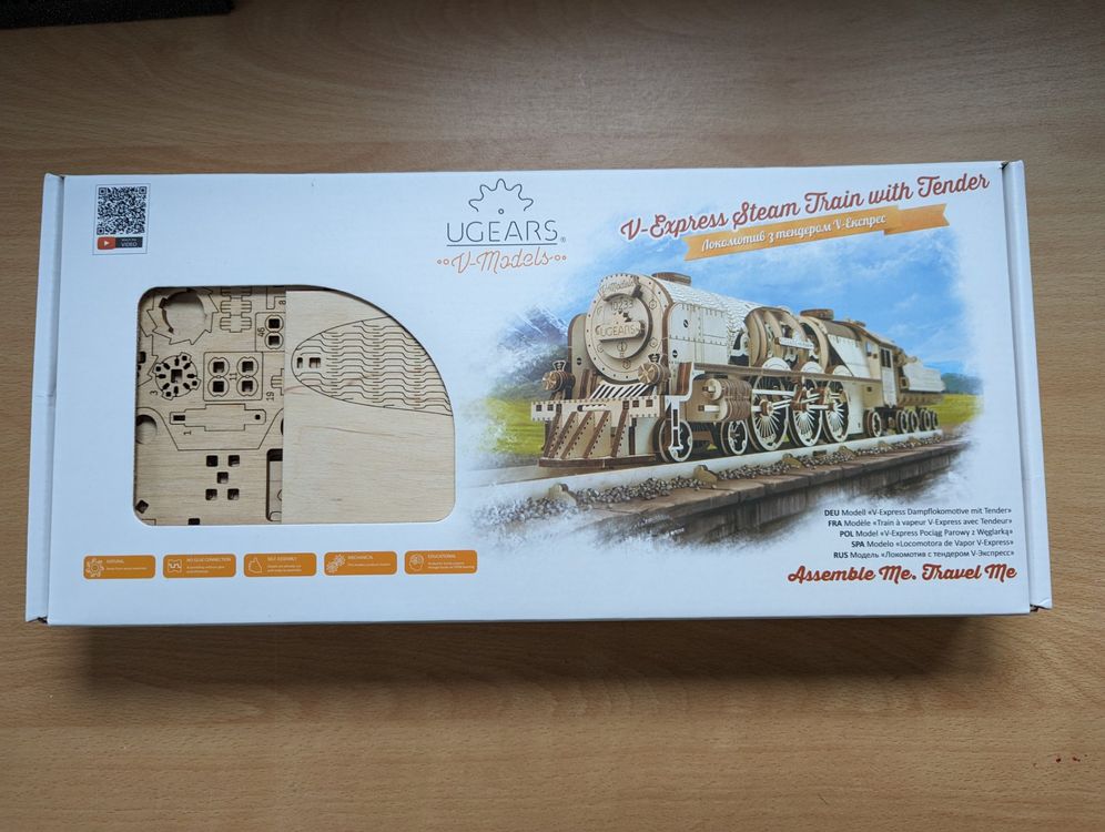 Ugears V-Express Steam Train with Tender (Neu und originalverpackt) in oberbalm für CHF 15 – mit ...