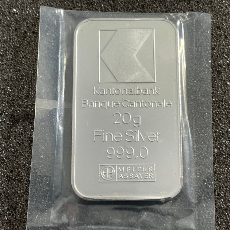 20 gramm Silber Barren Kantonal Bank ovp | Kaufen auf Ricardo