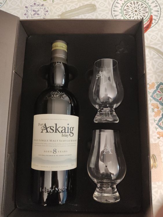 Coffret Cadeau Port Askaig Islay Single Malt Whisky 8 ans (Neuf avec ...