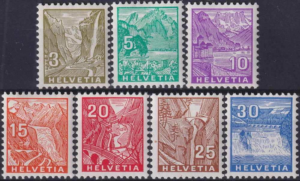 1934, Nr.194-200 (Landschaftsbilder) postfrisch **. K: 160.- (Gebraucht ...