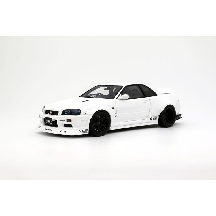 Nissan Skyline GT-R R34 KRC Body Kit White QX1 2019 1/18 NEU (Neu und ...