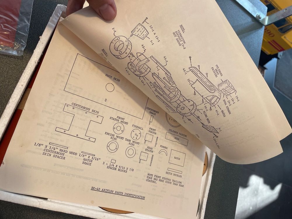 Axiflo Midwest RK-40 Ducted Fan Taiwan vintage RC airplane (Gebraucht ...