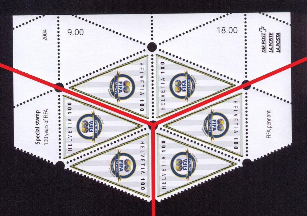 2004_1110_Fussball Wimpel 100 Jahre FIFA (Neu (gemäss Beschreibung)) in ...