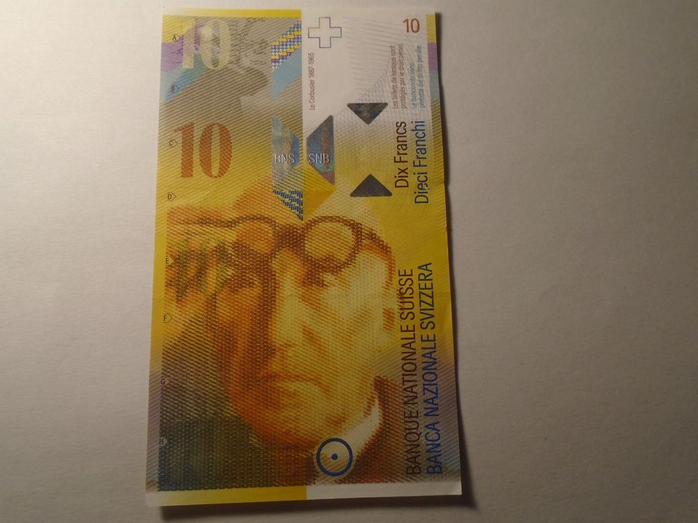 1 Alte Schweizer 10er Note, Banknote (1) (Gebraucht) in Winterthur für ...