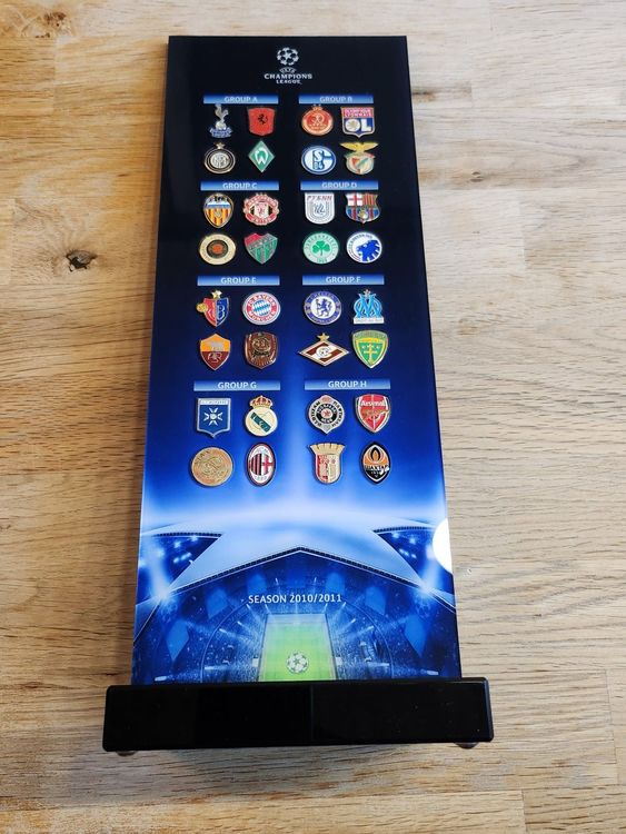 UCL Pin Set Champions League UEFA 32 Pins 2010 / 11 Fussball (Gebraucht ...