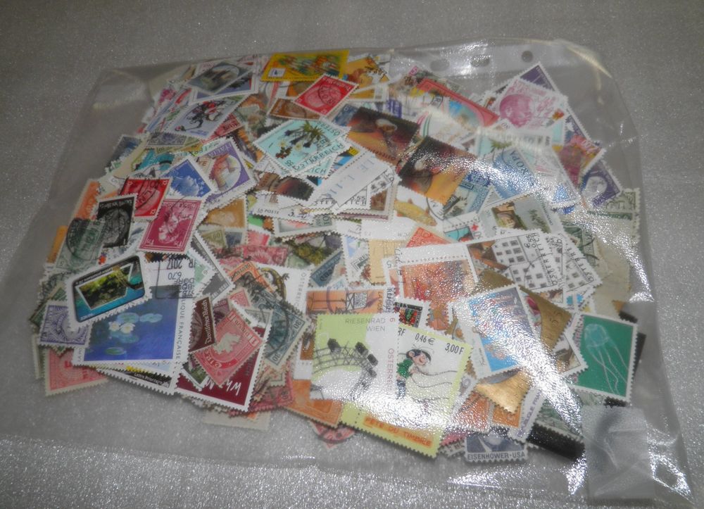 Ü. 100 g Briefmarken abgelöst, Ausland, viel DR (Gebraucht) in Münchwilen AG für CHF 10 – mit ...