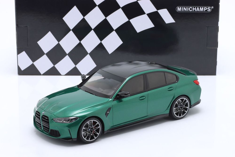 BMW M3 G80 Limousine seit 2020 dunkelgrün met. / schwarz | Kaufen auf ...