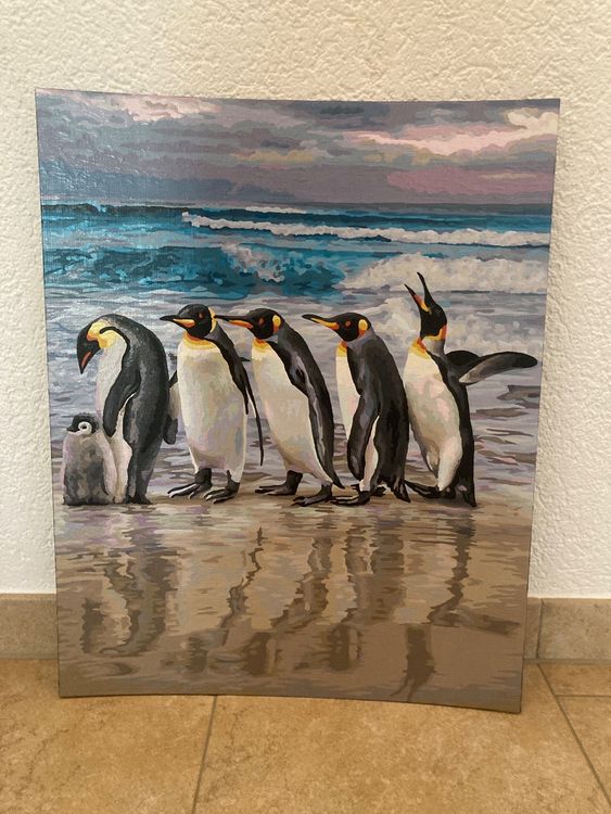 Bild/Gemälde "Kaiserpinguine", Malen nach Zahlen | Kaufen auf Ricardo