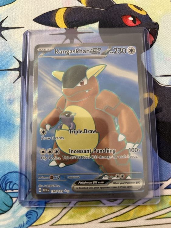 Pokemon 151 Kangaskhan EX full art 190/165 (Neu (gemäss Beschreibung ...