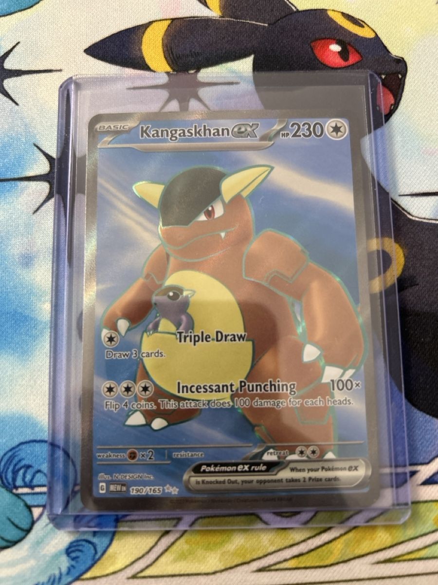 Pokemon 151 Kangaskhan EX full art 190/165 (Neu (gemäss Beschreibung ...