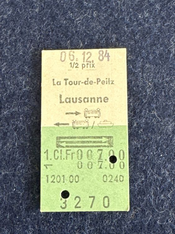 Billet CFF Ticket SBB (Gebraucht) in GRAND - LANCY für CHF 2 – mit ...