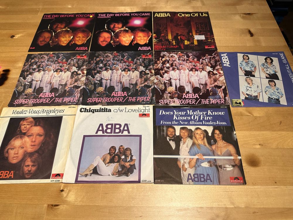 ABBA rare Single Sammlung 1979-1982 UK Pressung Top Hit Kult (Gebraucht ...