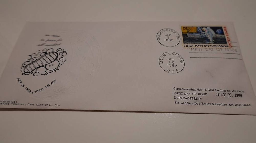 Ersttagsbrief 20.July 1969 First Man on the Moon (Gebraucht) in Wattwil ...