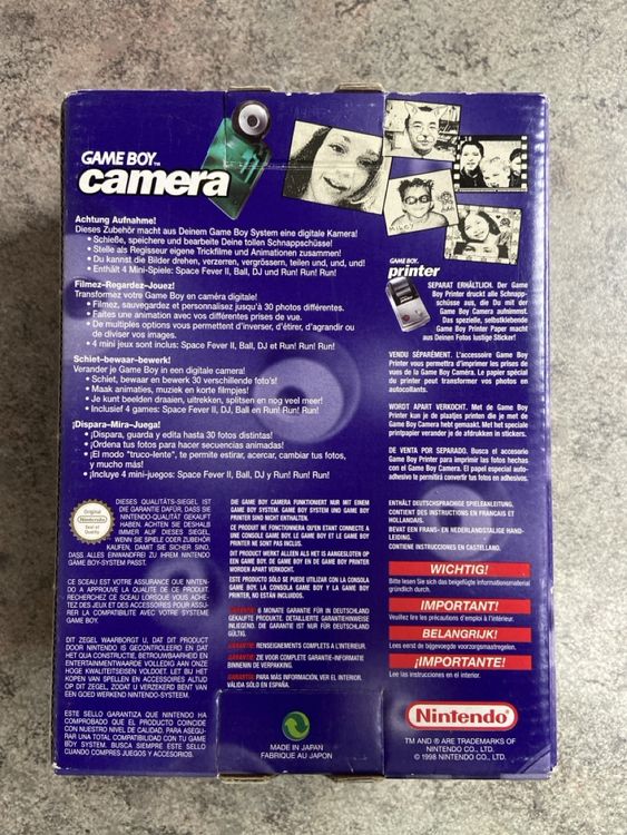 Nintendo Game Boy Camera / Gameboy Kamera mit Verpackung | Kaufen auf ...