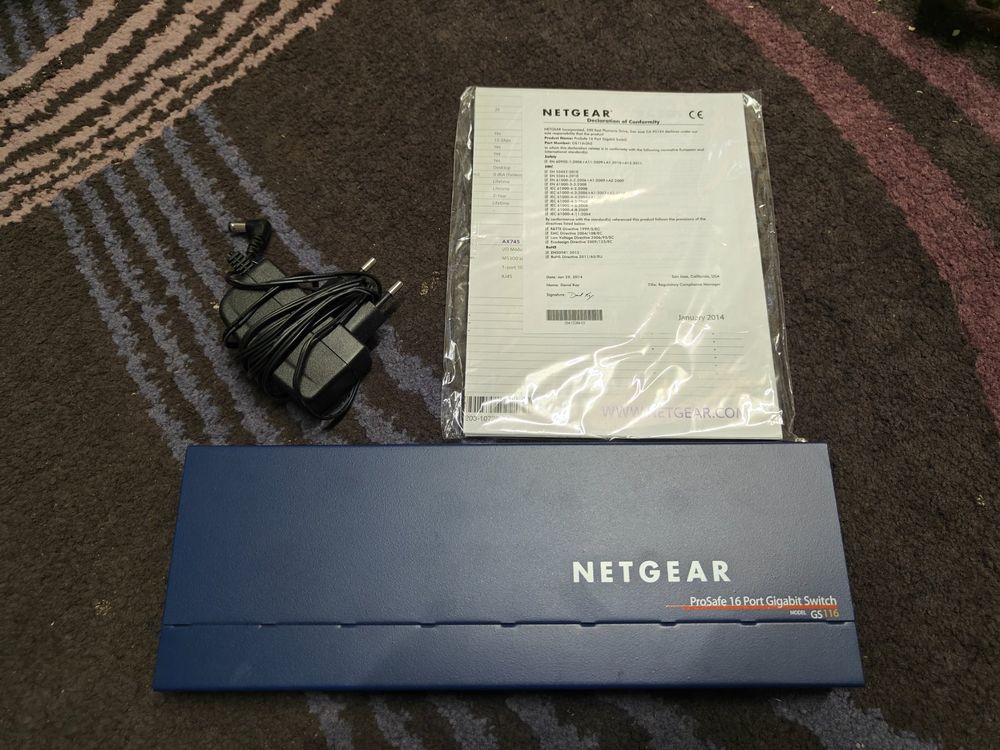 Netgear GS116v2 16-Port- Gigabit-Ethernet-Unmanaged-Switch (Gebraucht ...