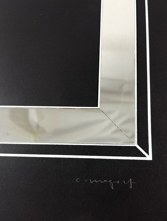 Christian Megert (1936) Serigraphie mit Collage Handsigniert (Gebraucht ...