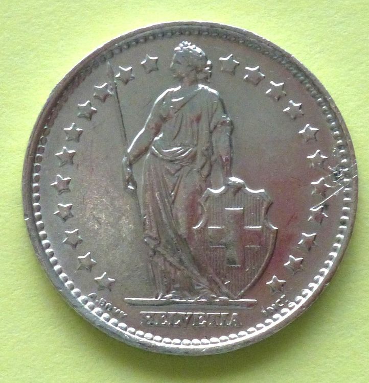 Münze Schweiz 1 Franken 1966 Silber. Zustand gemäss Bilder. | Kaufen auf Ricardo