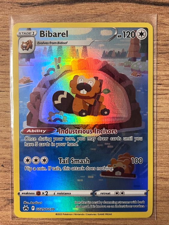 Bibarel GG25/70 Pokemon Crown Zenith Galar Gallery (Neu (gemäss ...