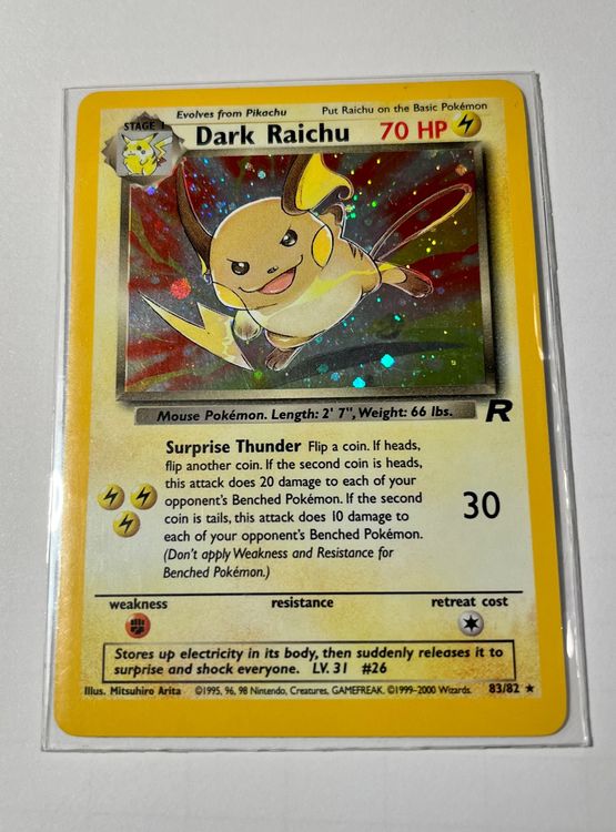 Pokémon Dark Raichu (Gebraucht) in Oetwil a.d. Limmat für CHF 49 – mit ...