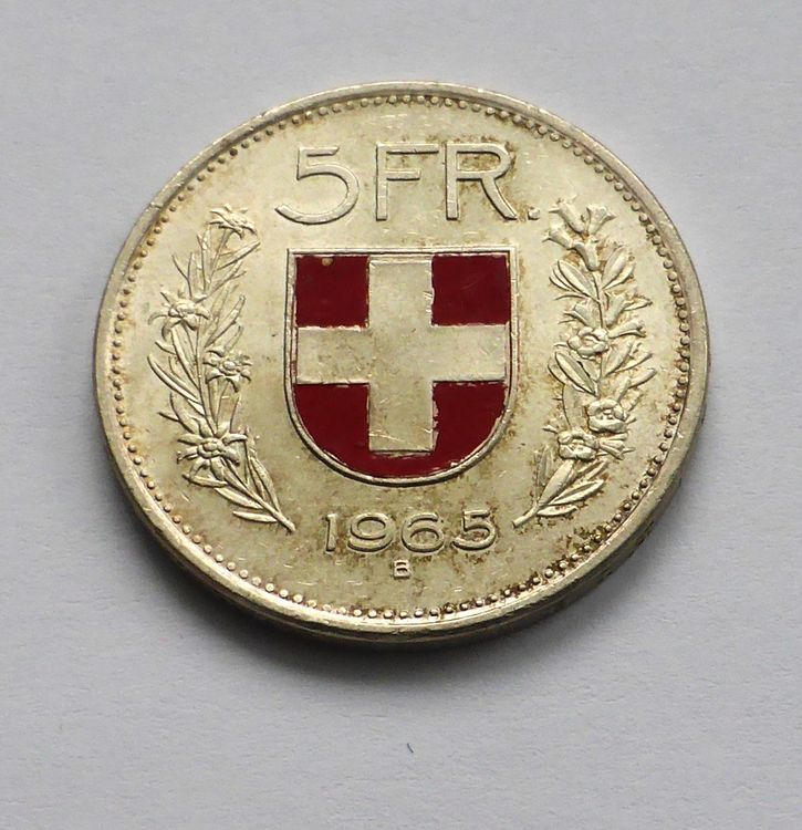 5 Franken 1965 - mit roten CH Kreuz | Kaufen auf Ricardo