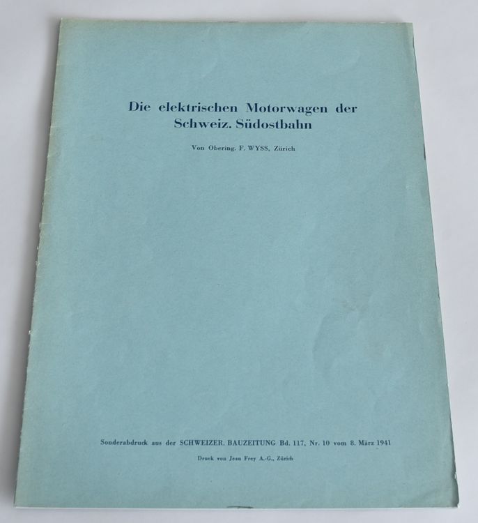 SOB Motorwagen Beschreibung von 1941 (Gebraucht) in Eiken für CHF 6 ...