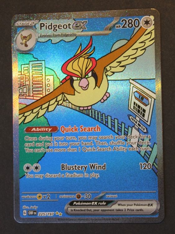 Pokémon Pidgeot ex (OBF 225) EN (Neu (gemäss Beschreibung)) in Sarnen ...