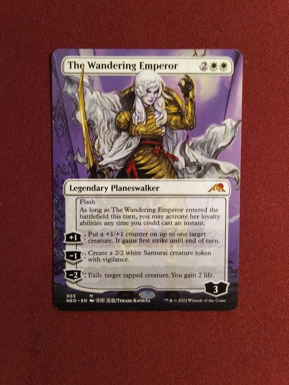 MTG Kamigawa Neon Dynasty The Wandering Emperor (Borderless) (Gebraucht ...
