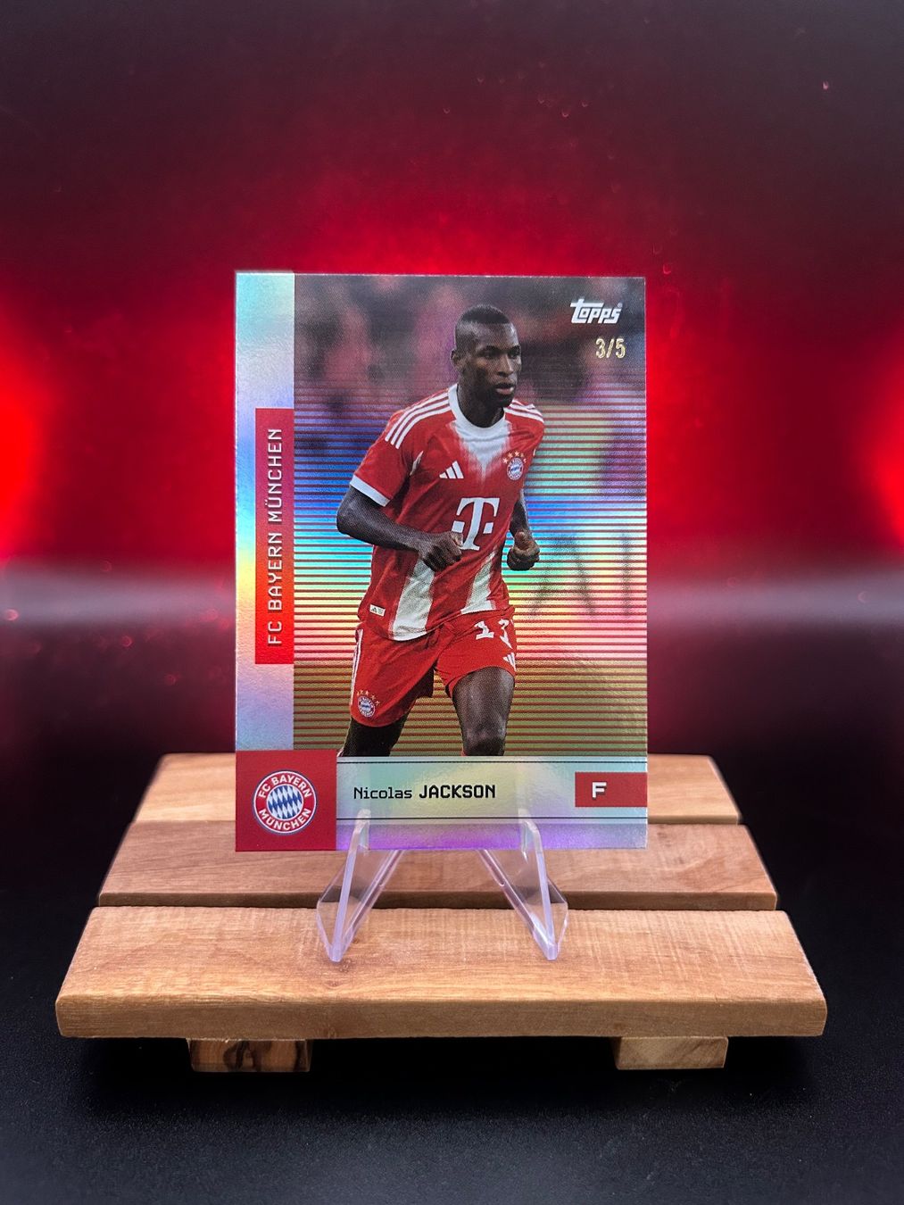 TOPPS Bayern München Teamset Nicolas Jackson nummeriert 3/5 (Neu ...
