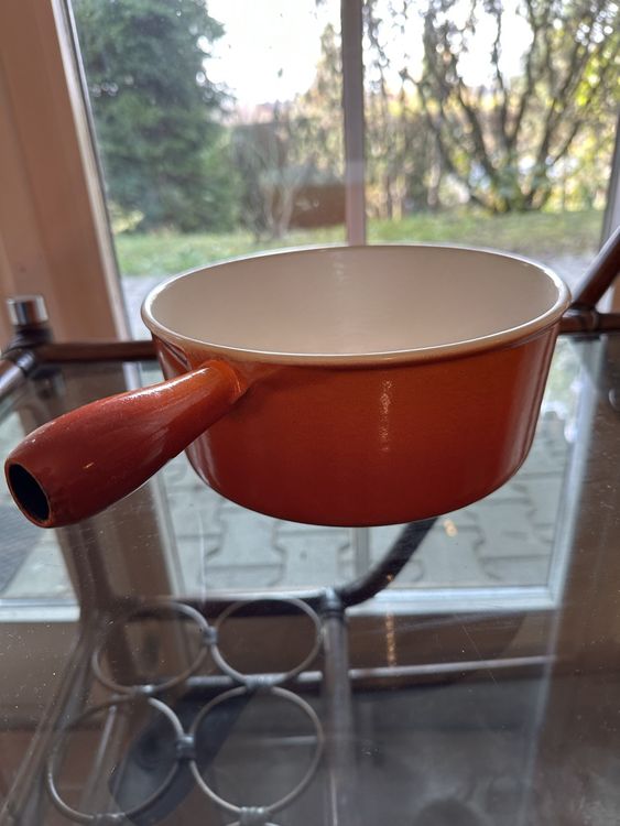 Caquelon vintage en fonte émaillée orange (Gebraucht) in Lausanne für ...