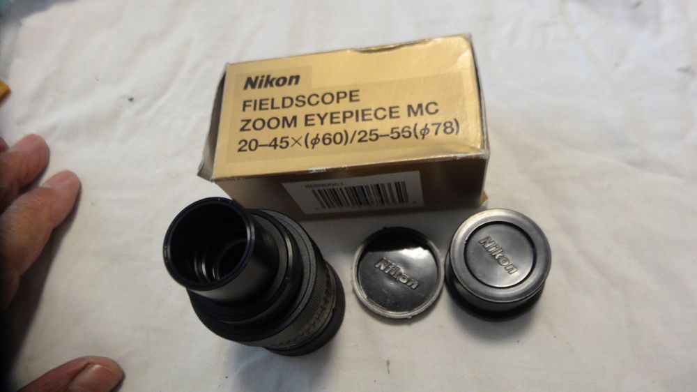 NIKON FIELDSCOPE ZOOM EYEPIECE MC 20-45MIT BEIDE DECKEL .BOX (Neu und originalverpackt) in ...