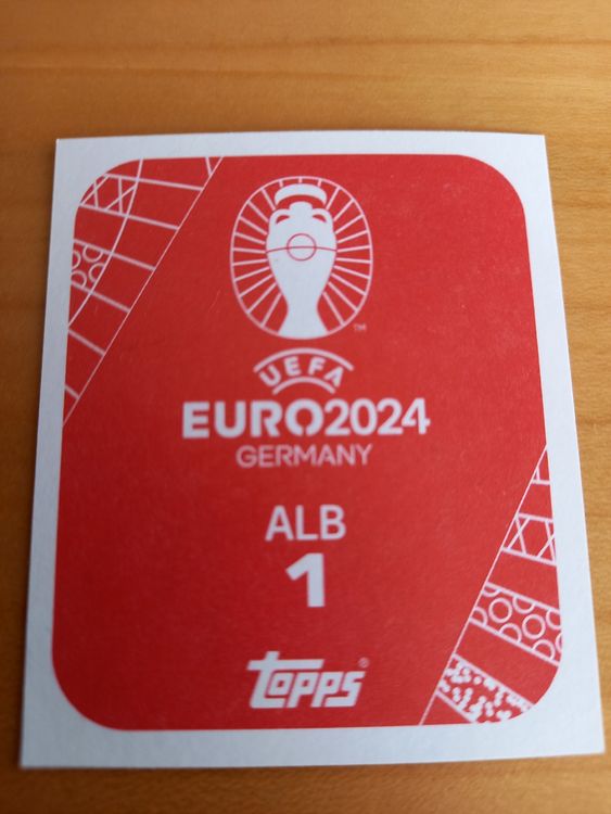 Albanisches Wappen sticker mit pinkem Rand topps 2024 (Neu (gemäss ...