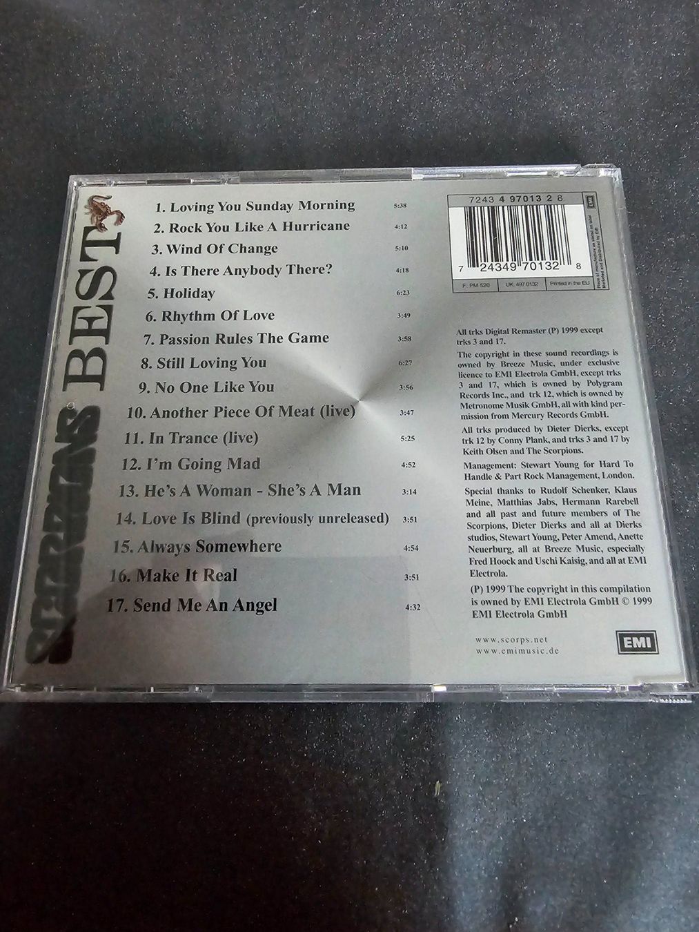 CD - Scorpions – Best (Gebraucht) in Biberist für CHF 5 – mit Lieferung ...