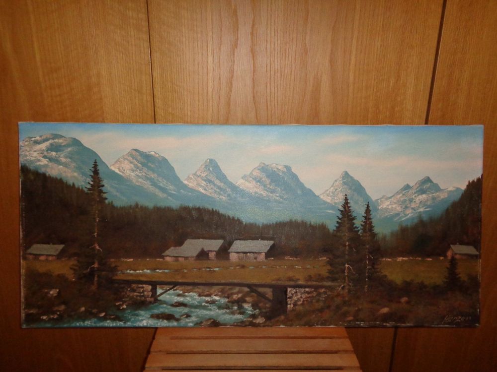 CHURFIRSTEN AELPLI TOGGENBURG UNTERWASSER OELGEMÄLDE HERZER | Kaufen auf Ricardo