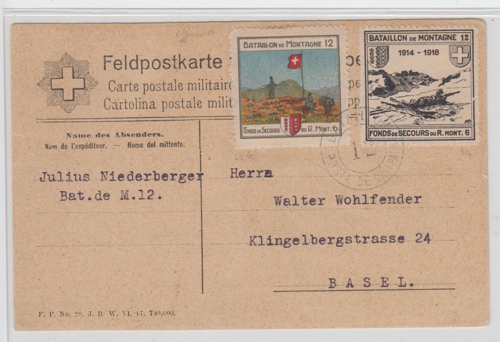 Feldpostkarte Mit Soldatenmarke 1.Weltkrieg | Kaufen auf Ricardo