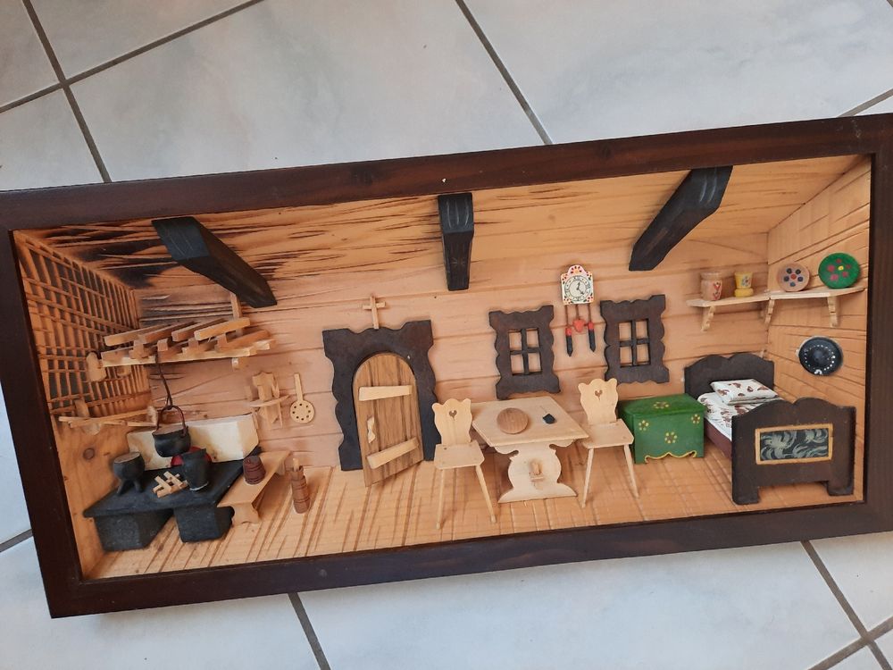 Grand TABLEAU, en BOIS découpé, en 3 dimensions (D'occasion) à Le Locle ...
