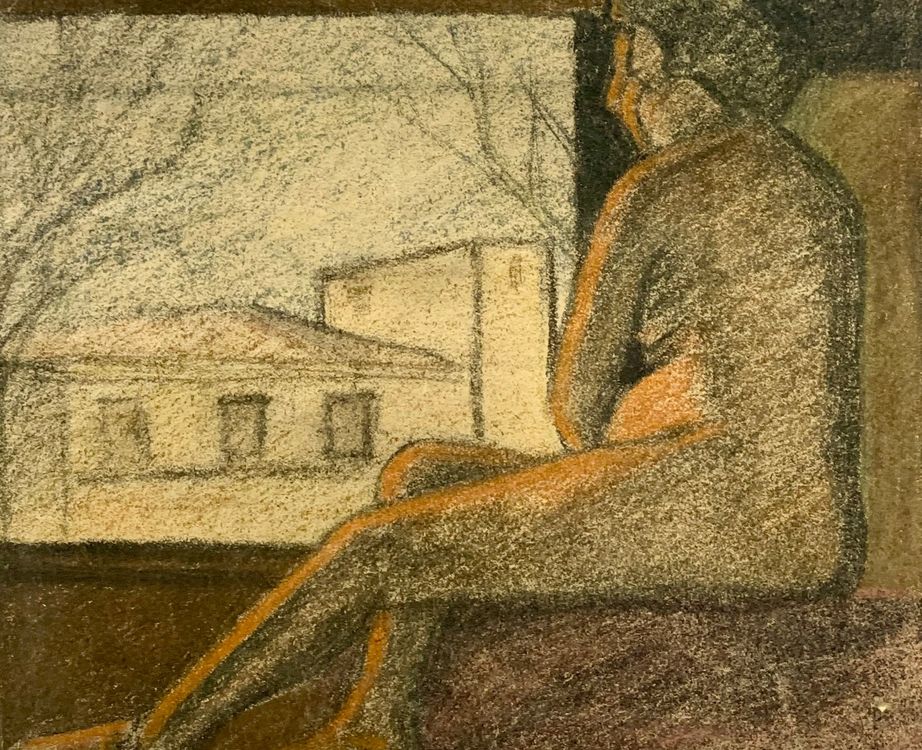 Adham Ismail (1922-1963)Akt Dame am Fenster Mischtechnik (Gebraucht) in ...