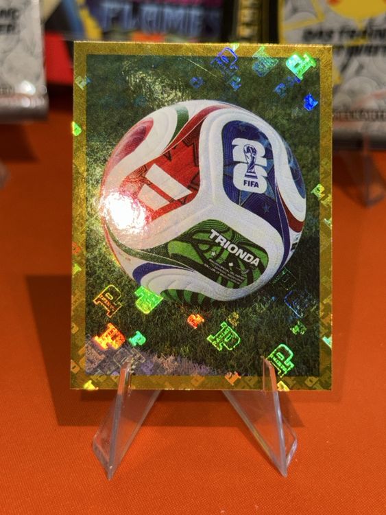 Fussball Sticker Adidas Brazuca WM 2014 goldiger Rahmen (Neu (gemäss ...