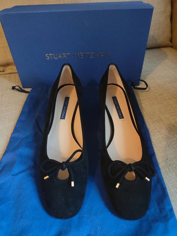 Original Stuart Weitzmann black ballerinas 38 - NEW (Neu und ...
