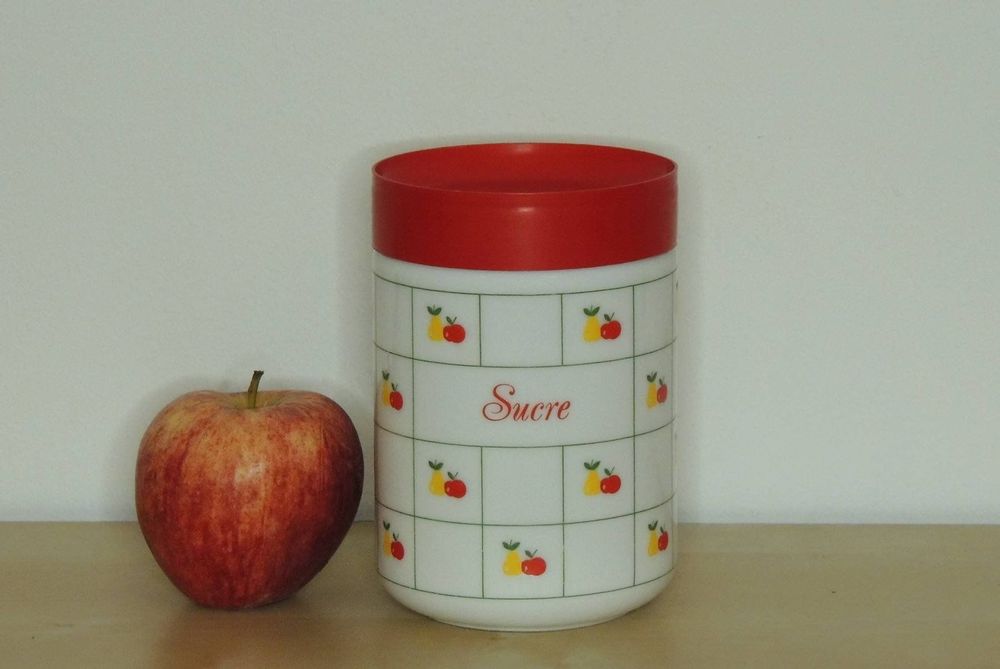 Pot à sucre vintage, verre opalin, Cerve, Italie, années 70 | Kaufen ...