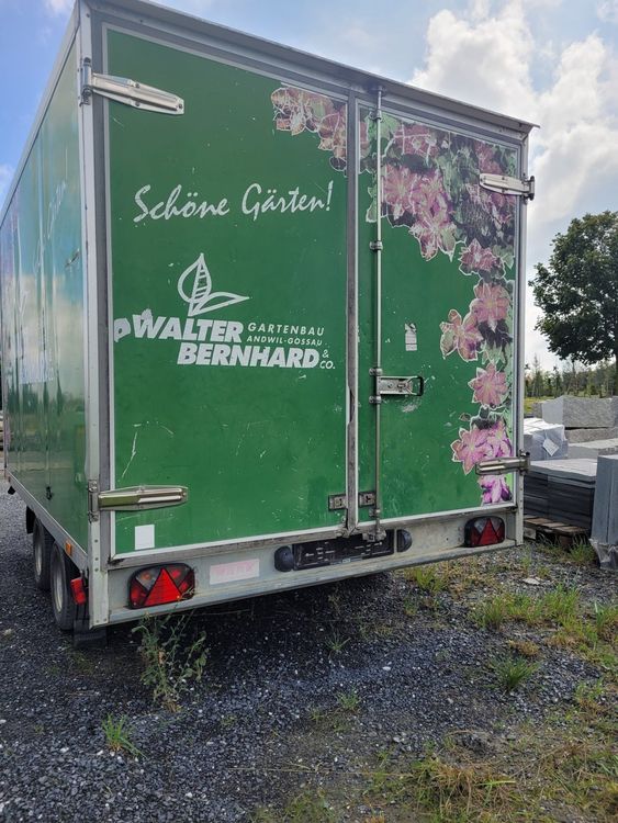 Anhänger Humbaur Iso Aufbau Werkzeuganhänger Gartenbau (Gebraucht) in ...