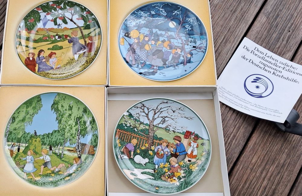 4 Teller Villeroy&Boch Germany, Porzellanteller-Kinder- Edi. (Neu ...