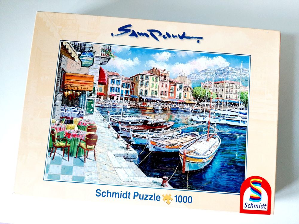 Puzzle 1000er Schmidt Sam Park Café in Cassis (Gebraucht) in Flaach für ...