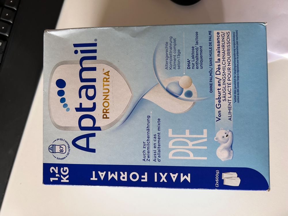 Aptamil Pre 1,2 kg (Neu und originalverpackt) in zug für CHF 13 – mit Lieferung auf Ricardo kaufen