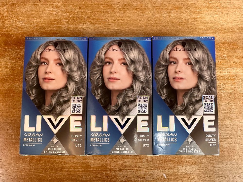 Schwarzkopf LIVE Dusty Silver U72 (Neu und originalverpackt) in ...