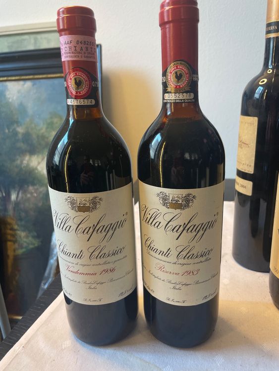 2 Flaschen Chianti Villa Cafaggio 1986/1983 (Gebraucht) in Hölstein für CHF 28 – mit Lieferung ...