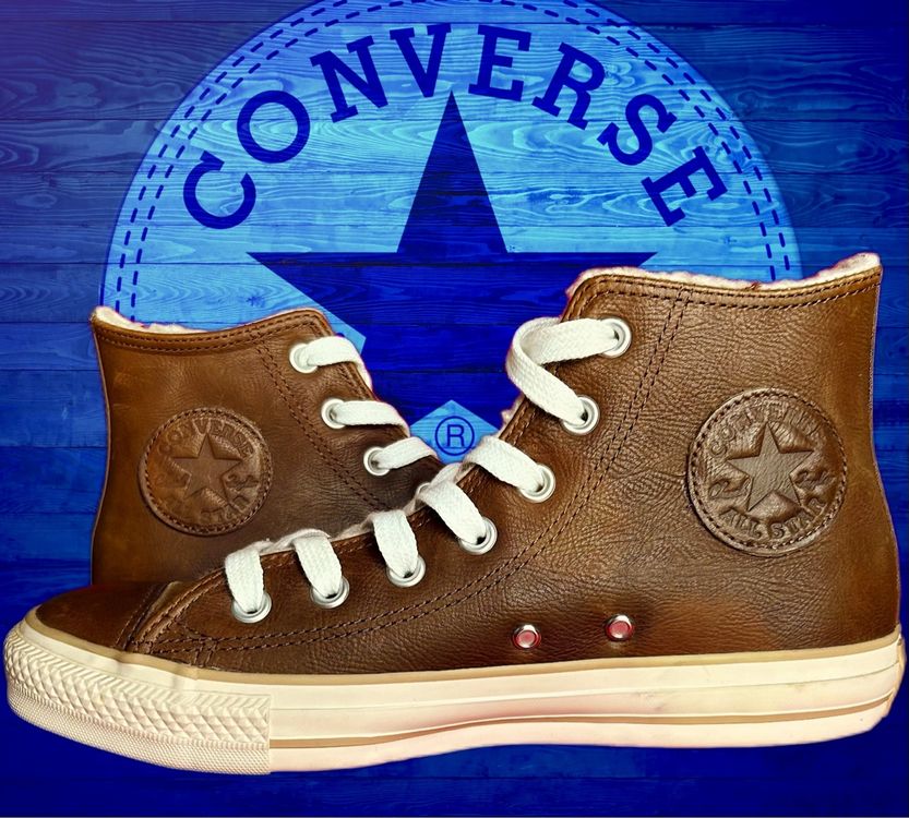 CONVERSE FEMME EN CUIR | Kaufen auf Ricardo