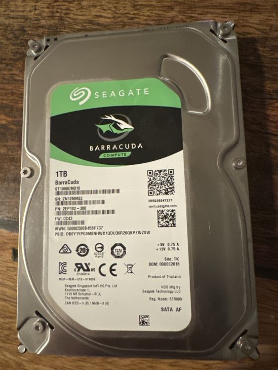 1TB HDD Seagate Barracuda 7200rpm | Kaufen auf Ricardo