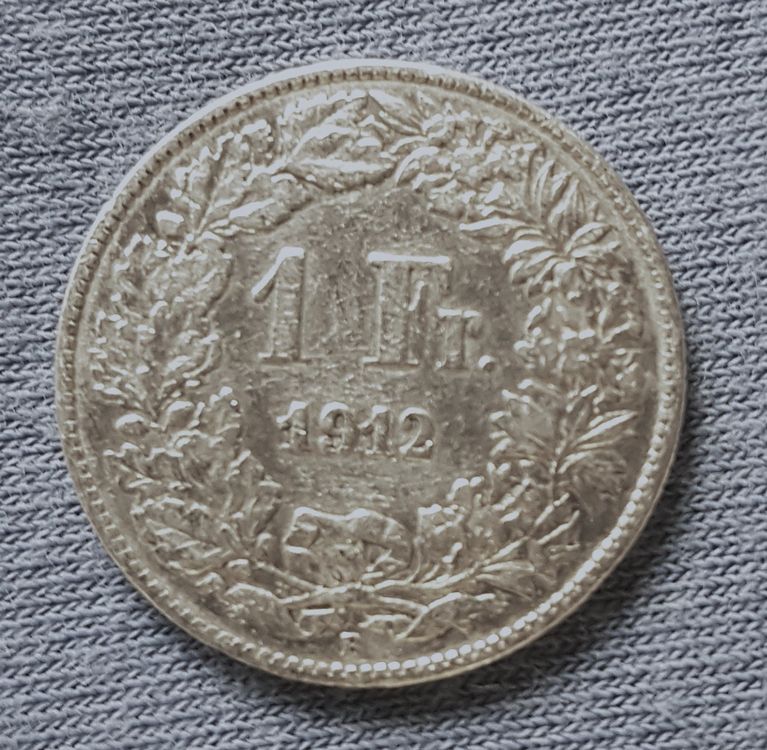 1 Franken 1912 uralte rare Silbermünze ab nur 1 Franken !!! (Gebraucht) in Camignolo für CHF 2.6 ...