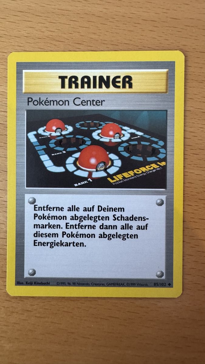 Pokemon Trainer-Karte Pokémon Center Base Set 85/102 (Gebraucht) in ...